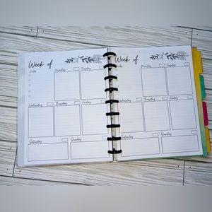 Hand Crafted | Office | Happy Planner Classic Size Weekly Layout Shells ...